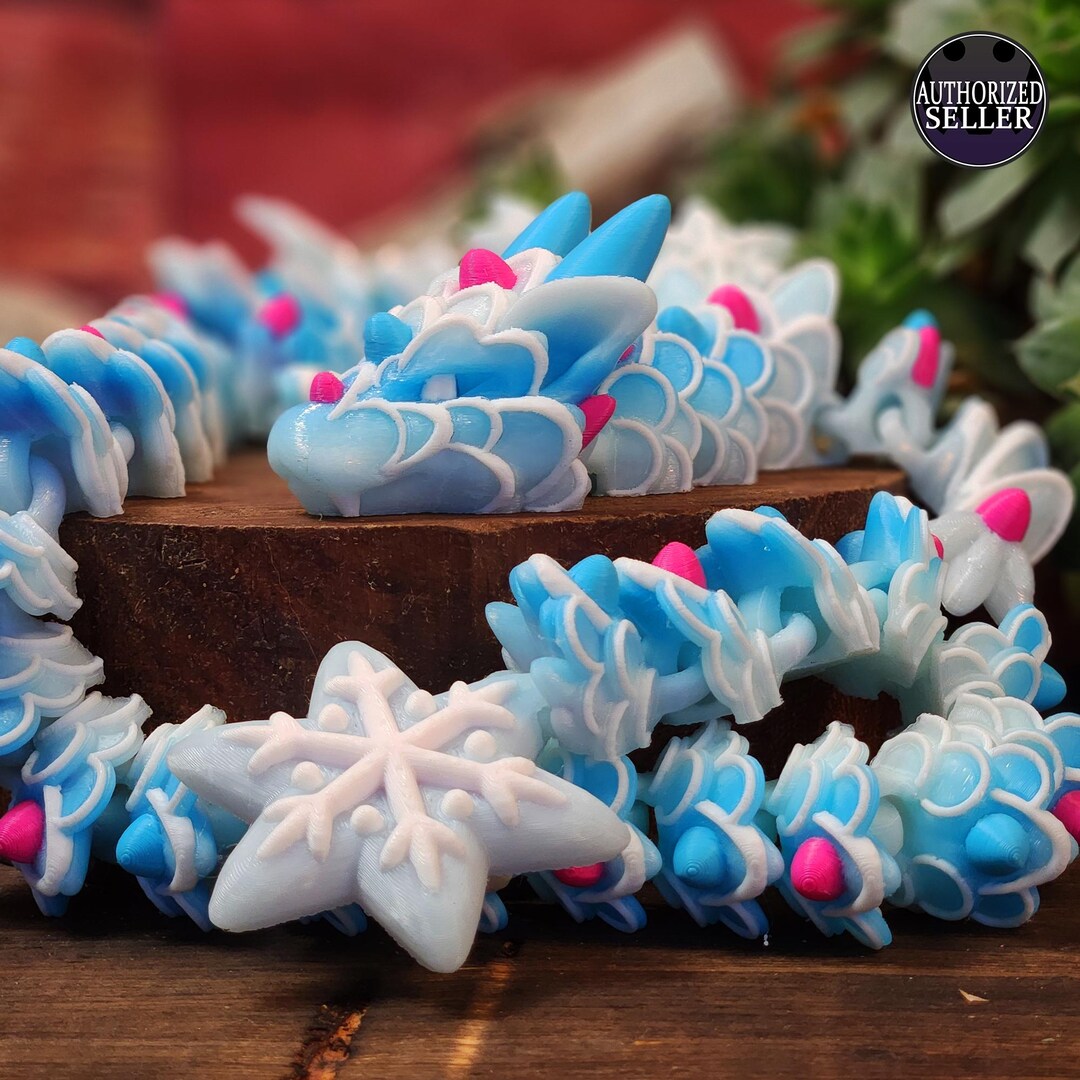 Gingerbread Dragon | 3D Printed Articulated Fidget Toy - Etsy