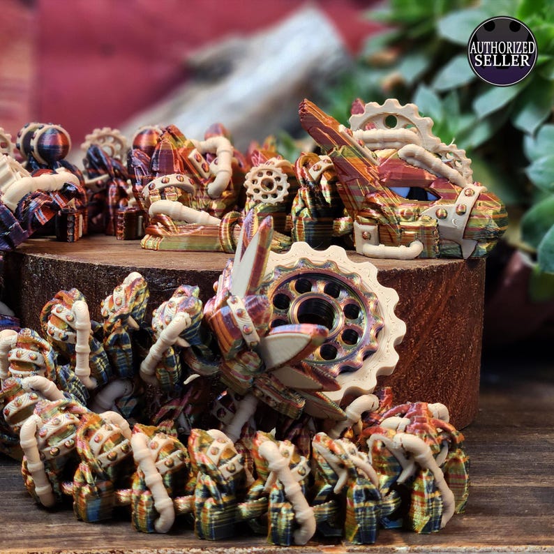 Steampunk Dragon | 3D Printed Articulated Fidget Toy - Etsy