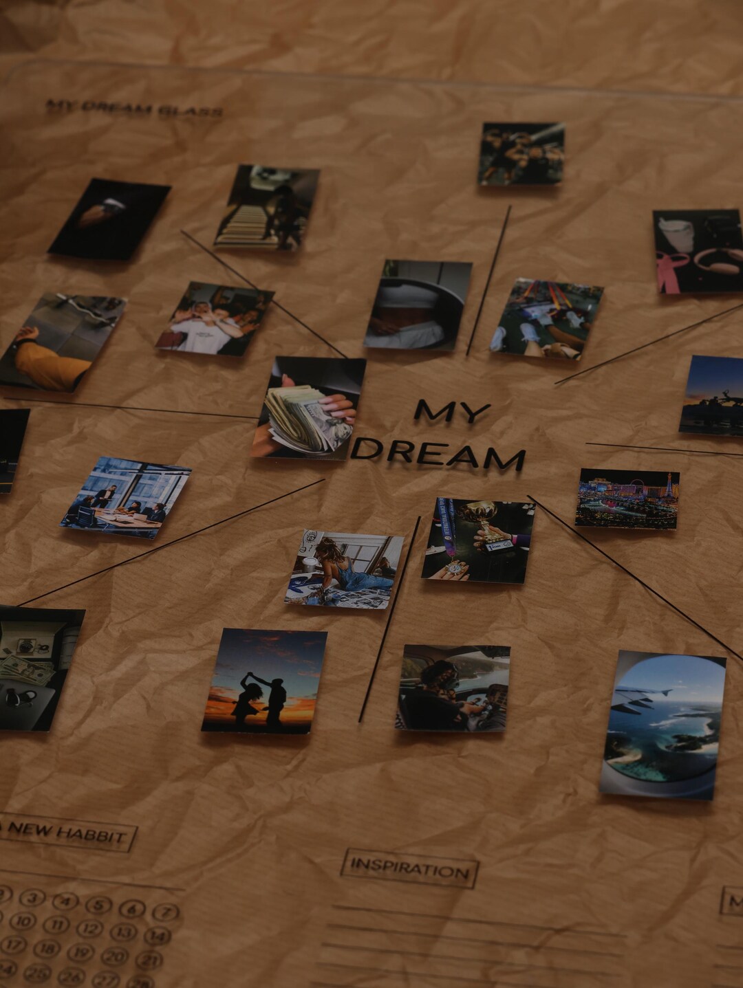 Acrylic Dream Board Kit Transparent Vision Board Modern Manifestation ...