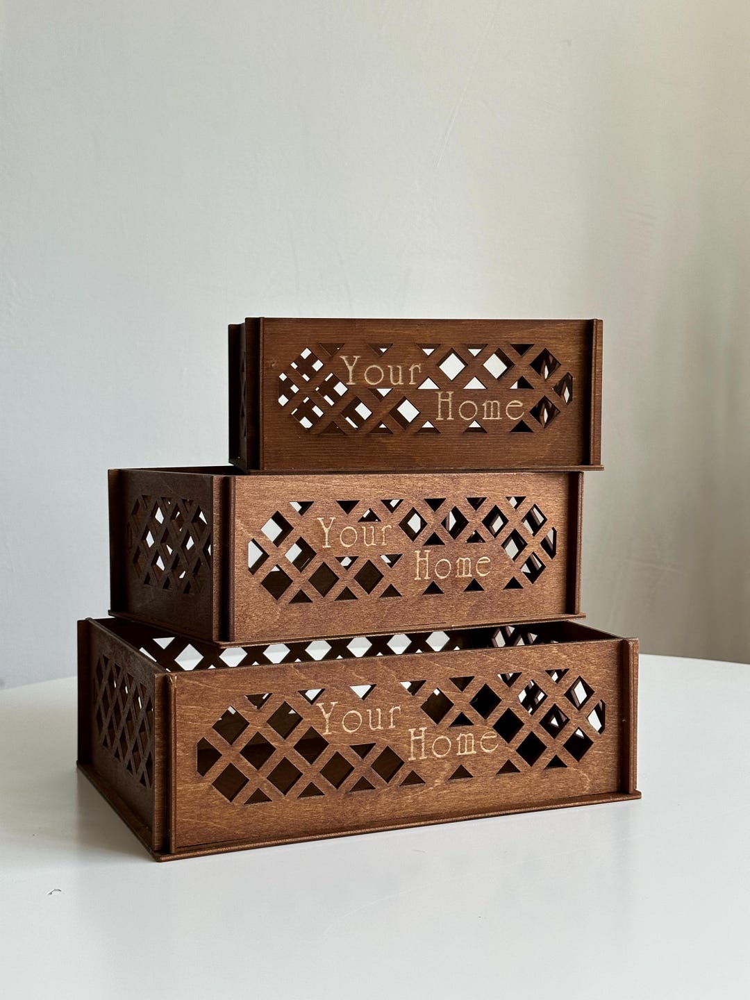 Nested Wooden Storage Crate Templates two Designs - Etsy