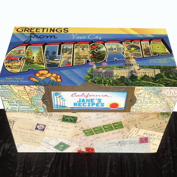 Wooden Postcard Box - Etsy