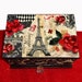 Personalized Paris Jewelry Box, Vintage Decoupage 3-tier Organizer ...