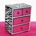 Girls Jewelry Zebra Box With Hot Pink Polka Dots Personalized Unique ...