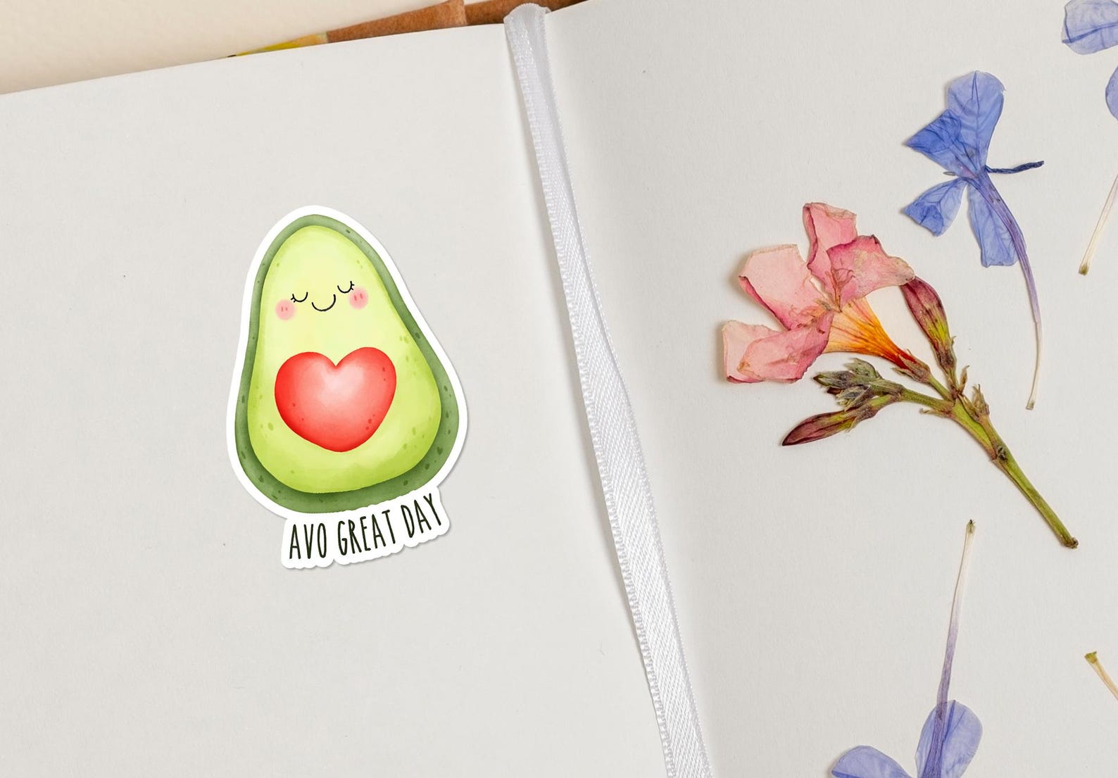 Avo Great Day - Have a Great Day Cute Avocado Sticker, Adorable Vinyl ...