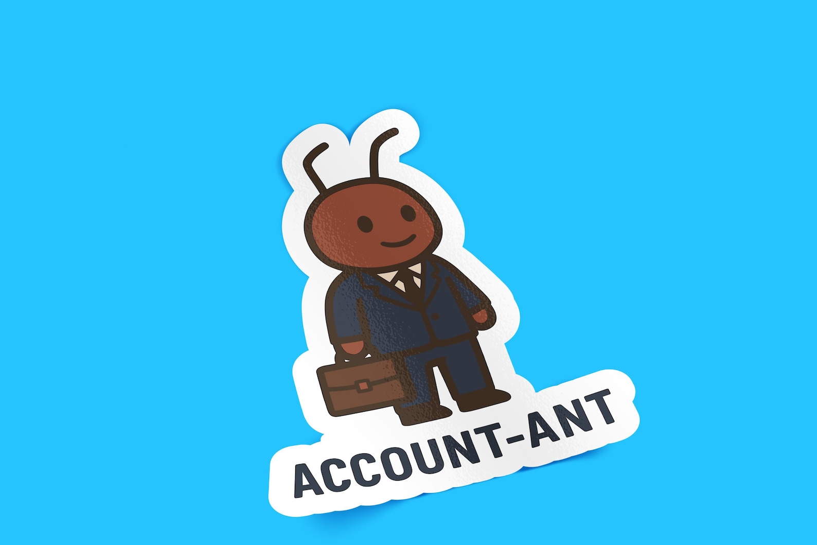 Account-ant Accountant Sticker, Cute Ant in Suit With Briefcase, Funny ...