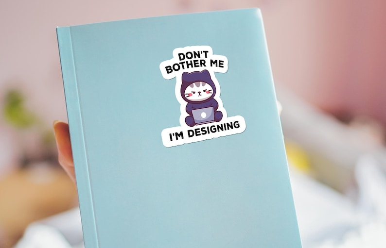Title: Don’t Bother Me, I’m Designing Sticker, Funny Designer Vinyl ...