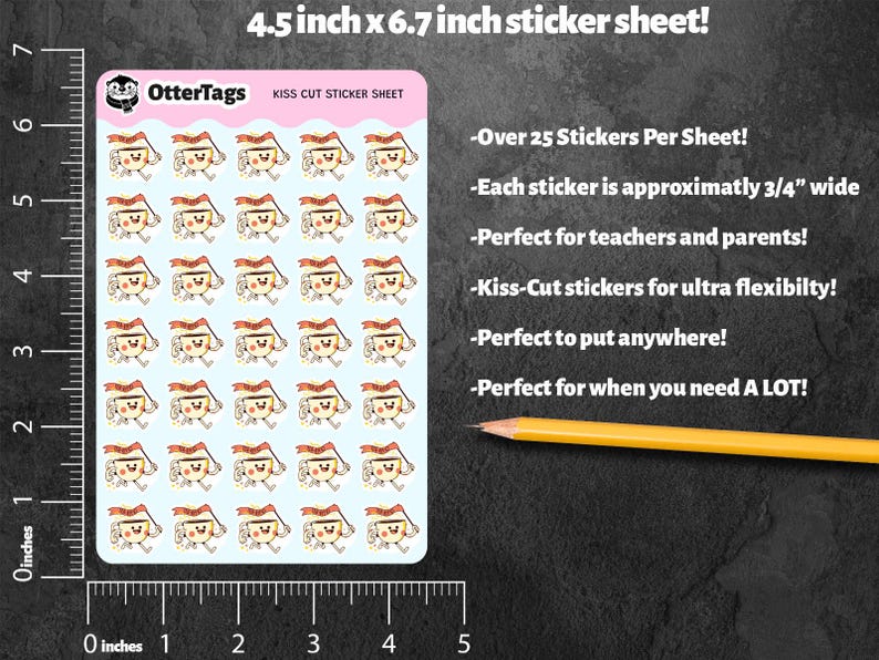 Tea-rific Mini Sticker Sheet, 30 Cute Tea Pun Stickers for Teachers ...