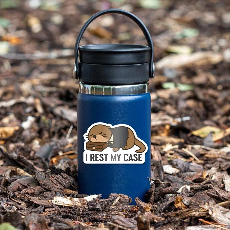 I Rest My Case, Funny Lawyer Otter Design for Attorneys, Paralegals ...