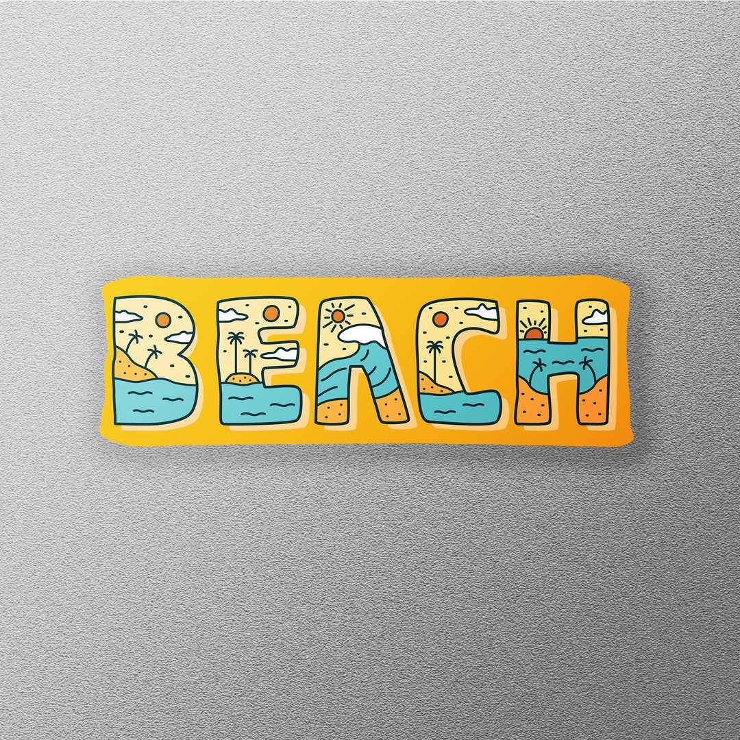 Beach Window Sticker, Ocean View Sticker, Nature Window Design, Coastal ...