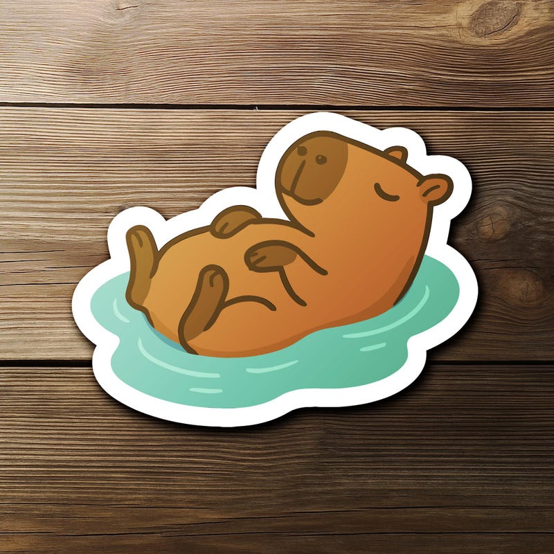 Floating Capybara - Etsy