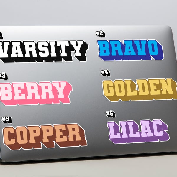 Varsity Letter Decal - Etsy
