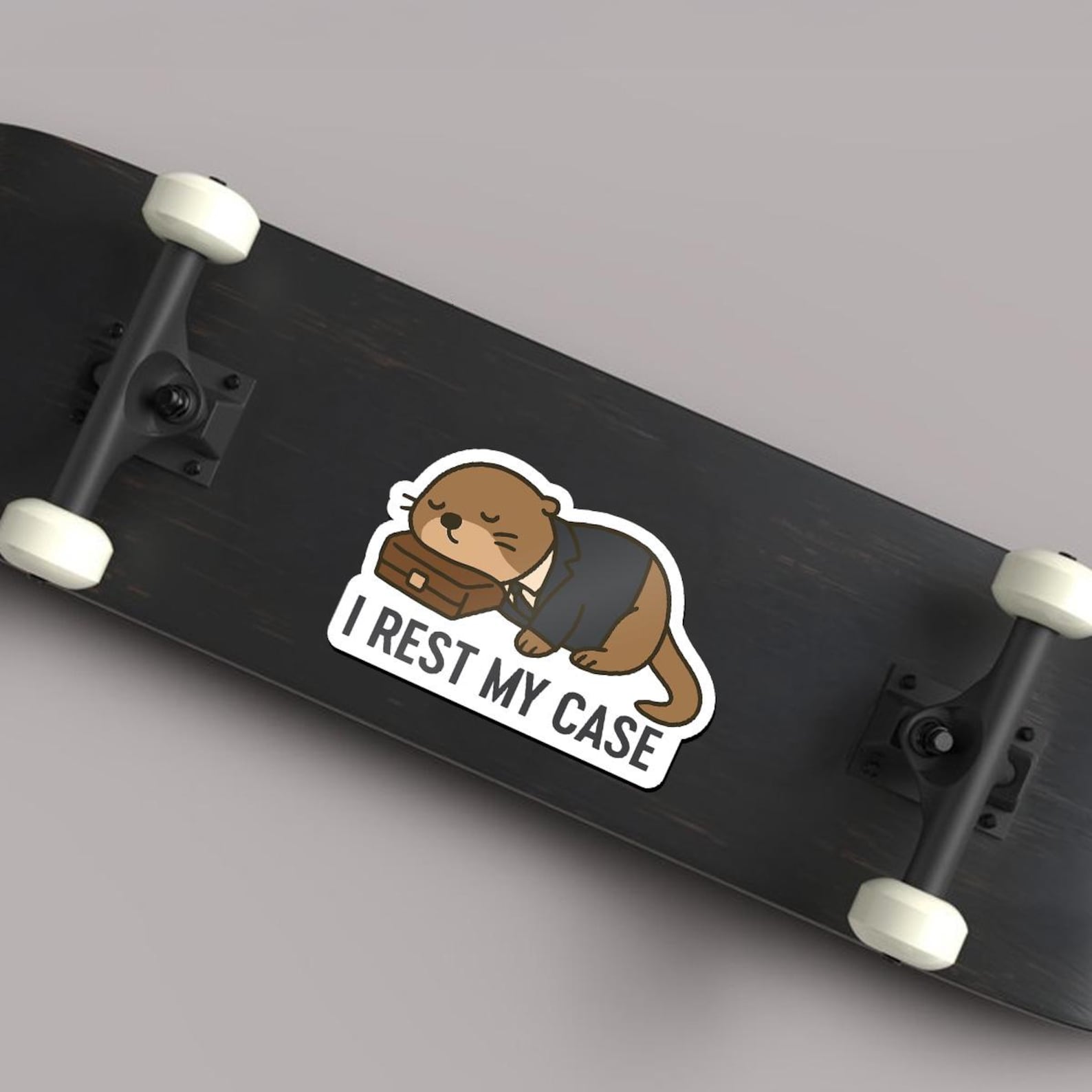 I Rest My Case, Funny Lawyer Otter Design for Attorneys, Paralegals ...