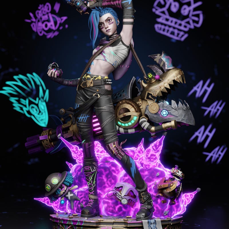 Arcane Jinx Figure - Etsy