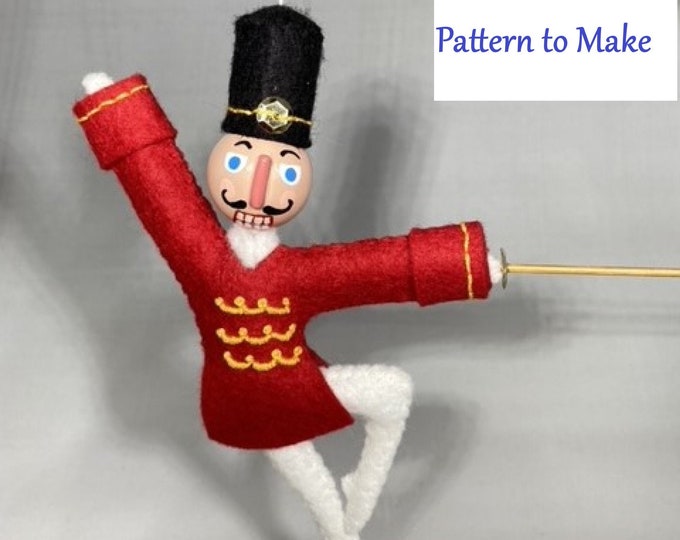 Nutcracker Felt Ornament Pattern - Etsy