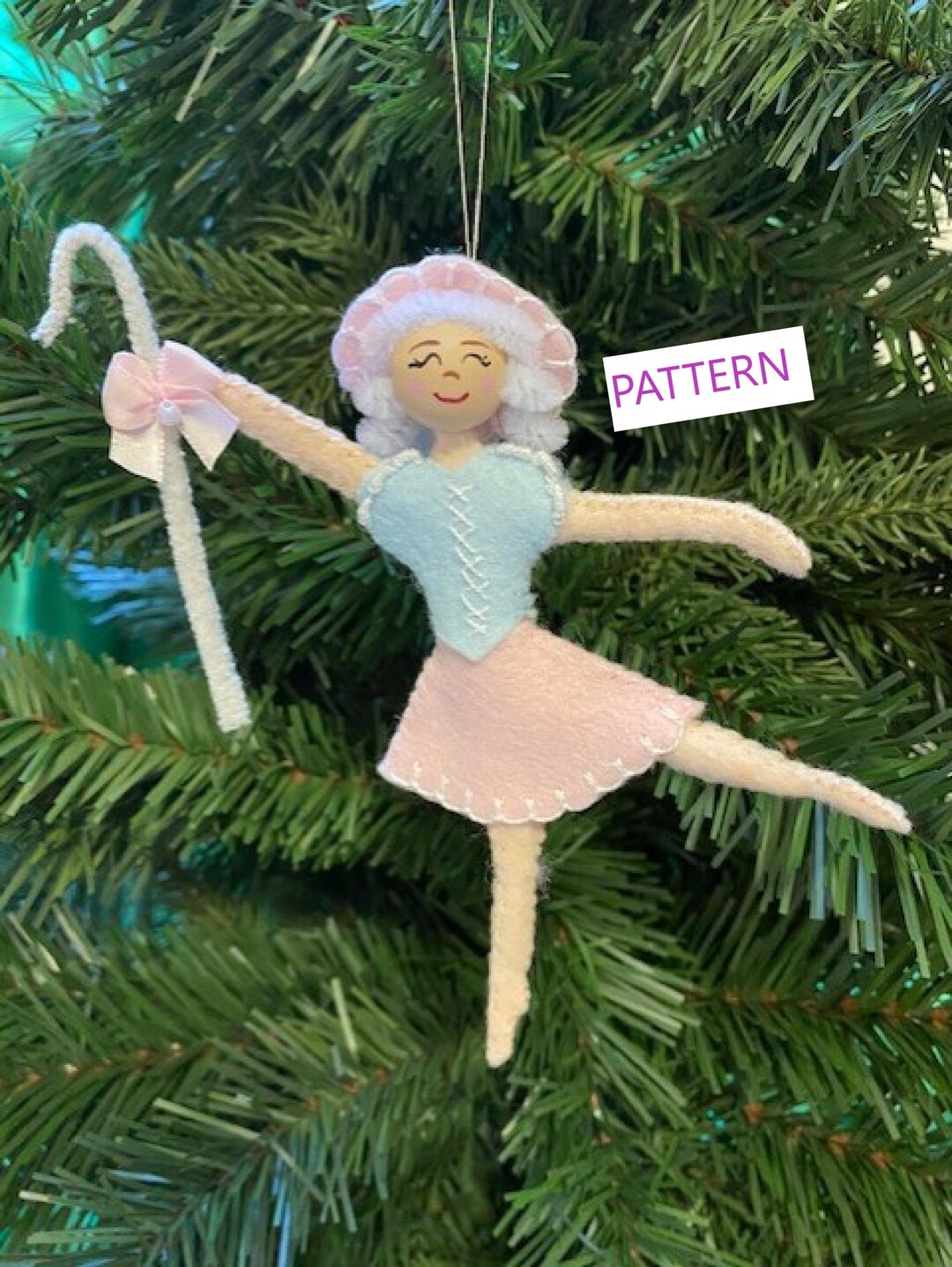 PATTERN Christmas Felt Ornament Pattern Nutcracker Suite Marzipan ...