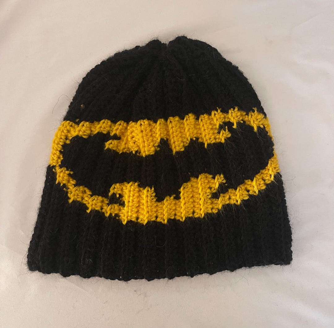 Batman Logo Crochet Hat - Etsy