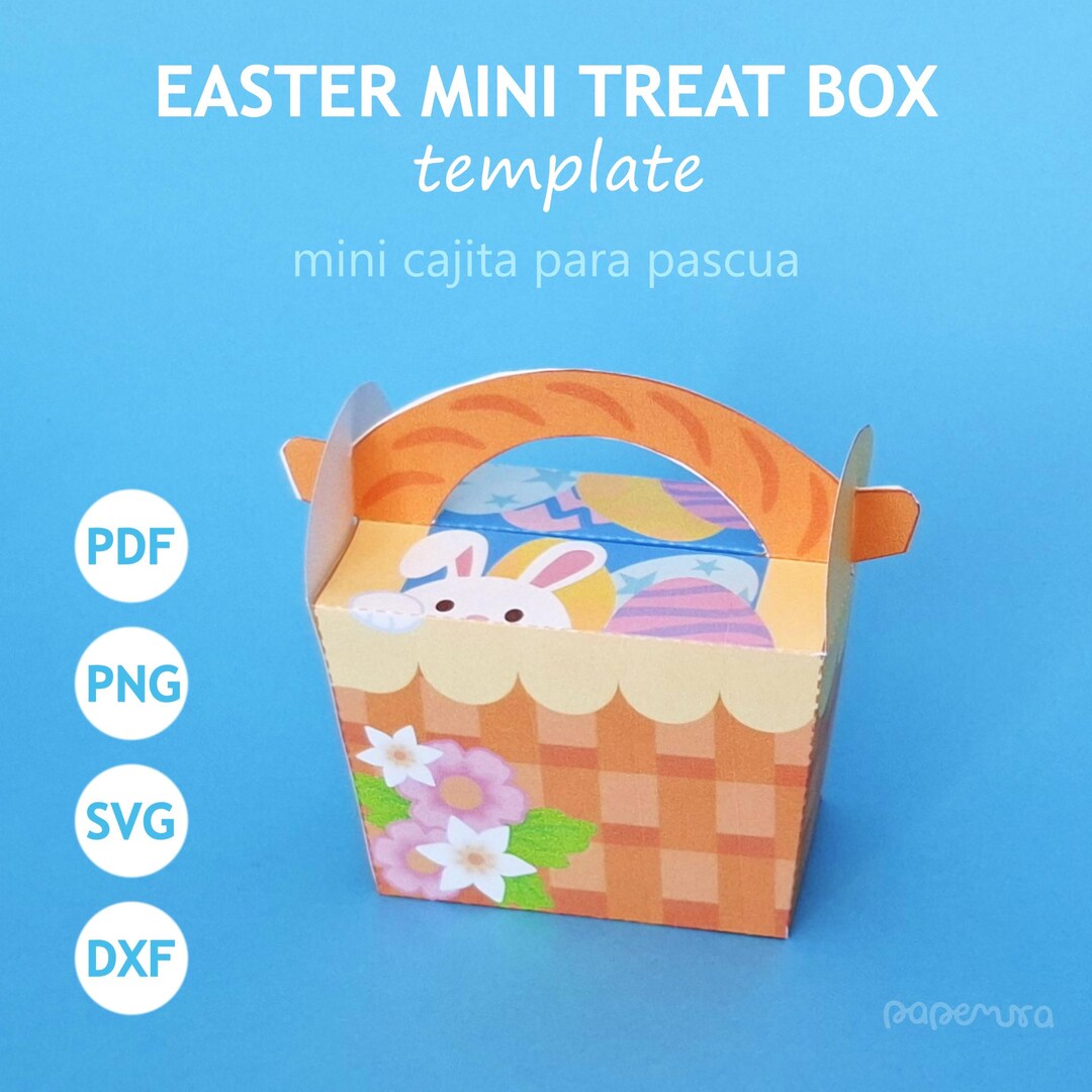 Easter Mini Treat Box – DIY Easter Favor Box – Printable Basket Gift ...