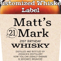Printable Maker's Mark Label, Personalized Bourbon Label, Custom Whisky ...