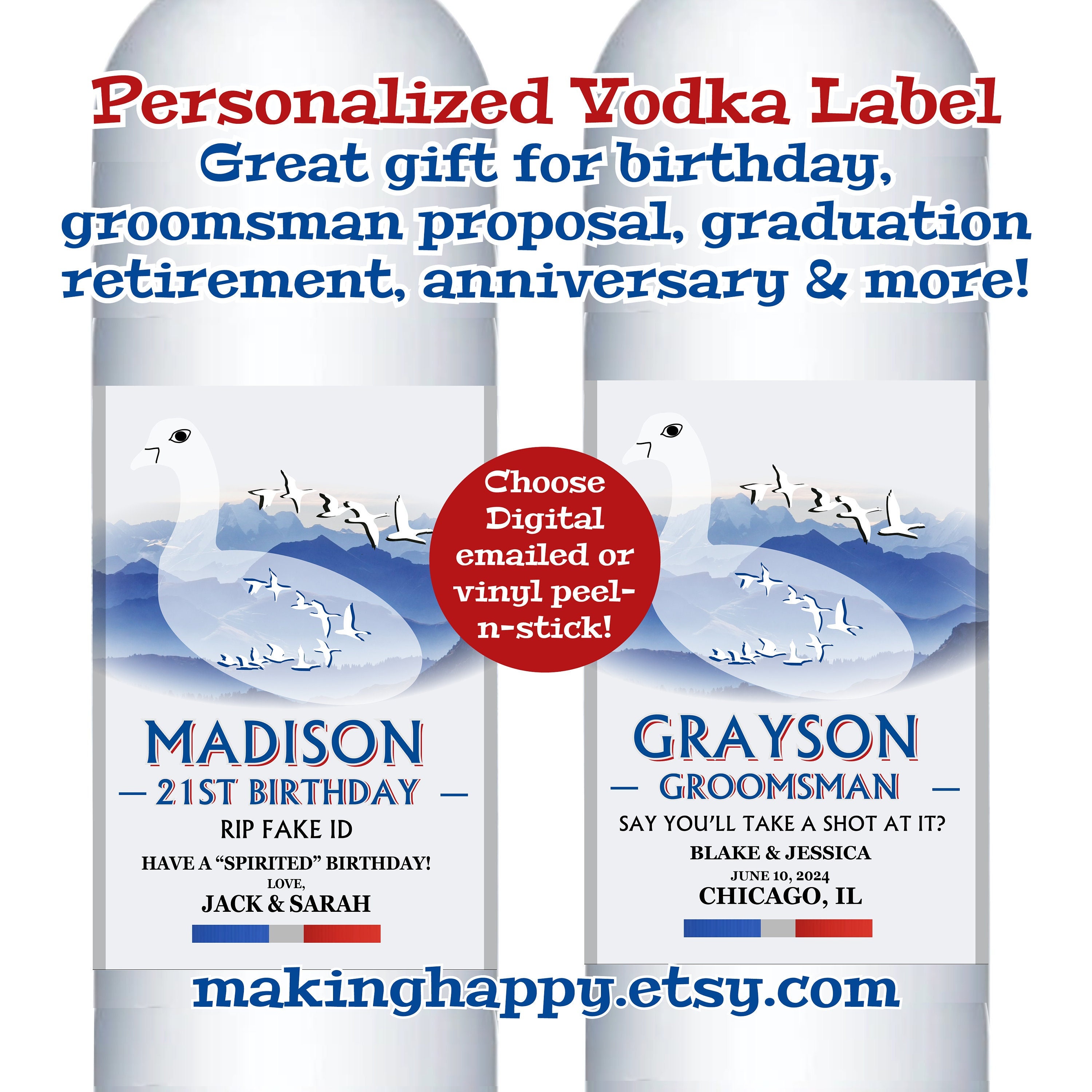 Grey Goose Vodka Label