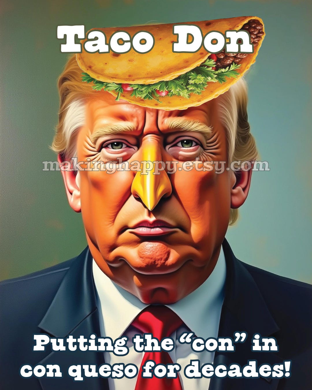 Taco Don Protest Art: Pro-democracy Anti-trump Design (digital Download ...