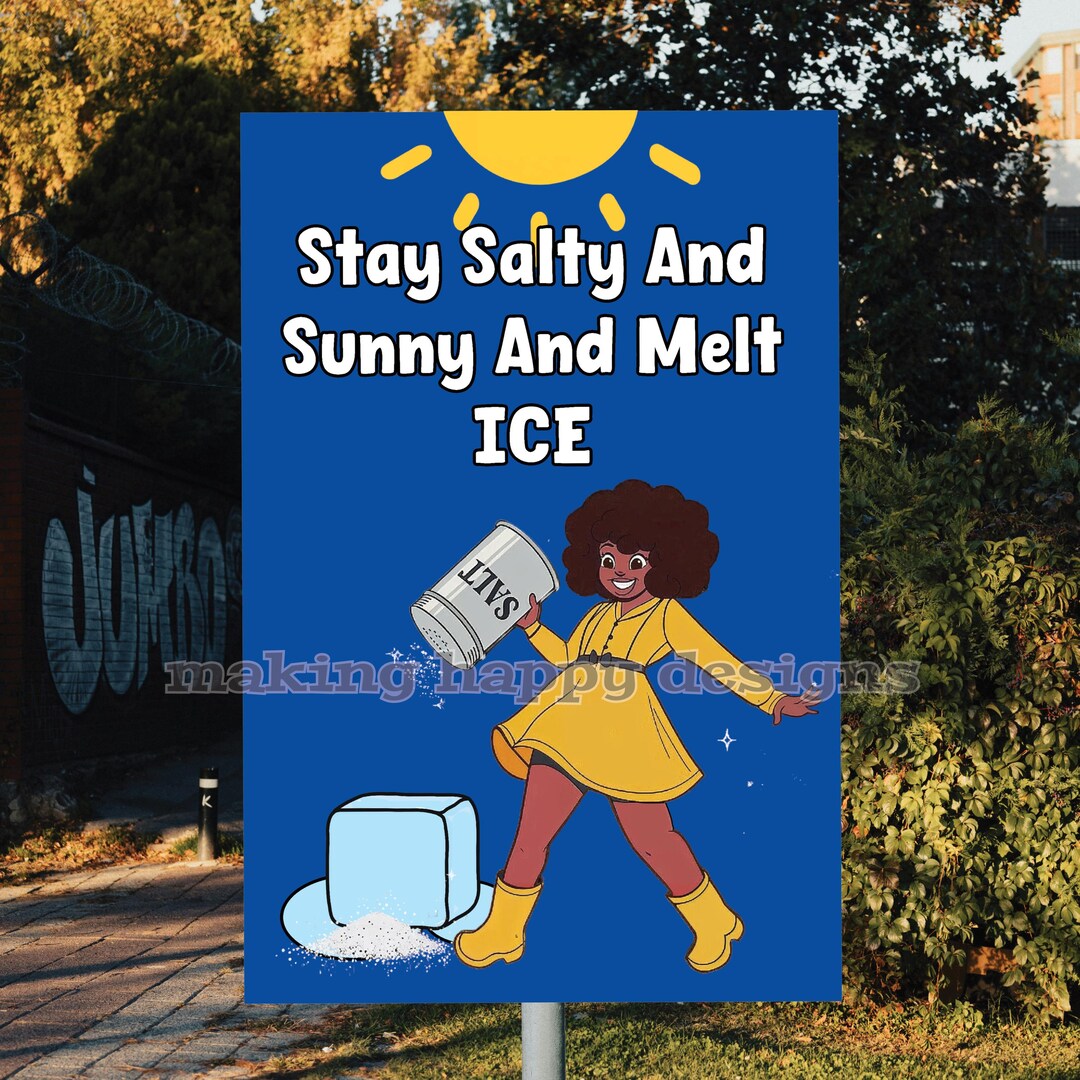 Print Your Own Printable Anti ICE Stay Salty, Abolish ICE, No One is ...
