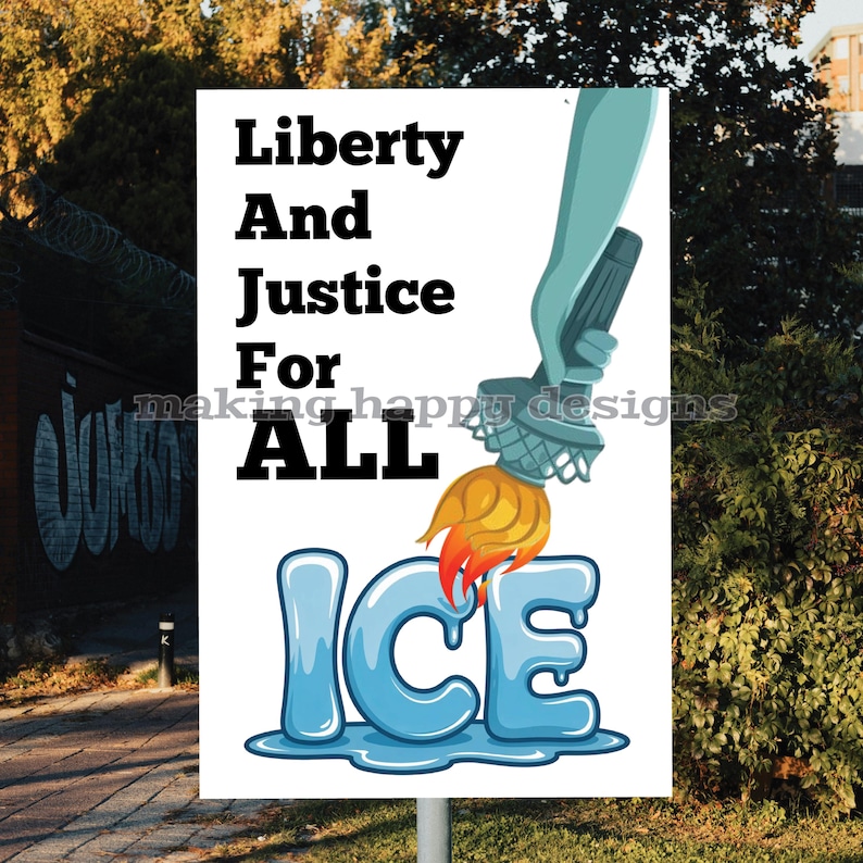 Print Your Own Printable Anti ICE Stay Salty, Abolish ICE, No One is ...