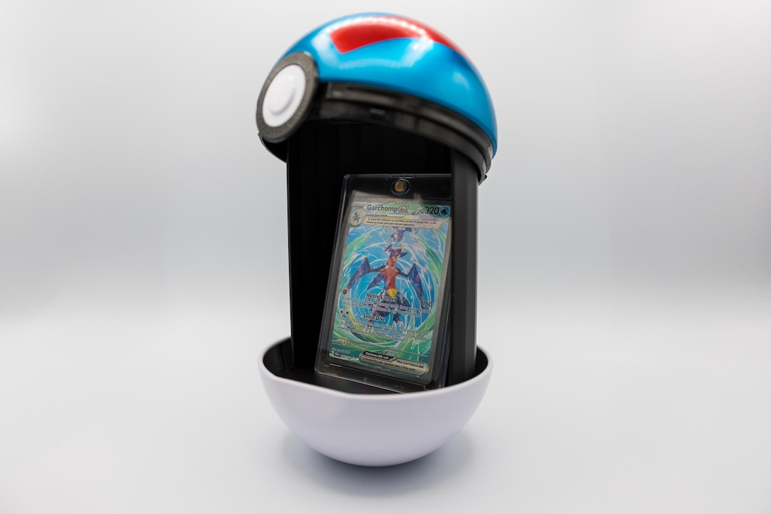 Pokeball Tin Card Stand - Etsy