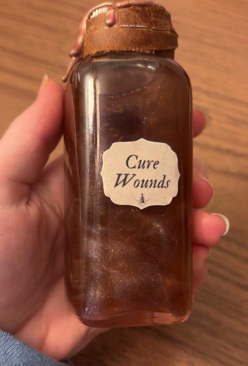Cure Wounds DND Dice Roller Potion - Etsy
