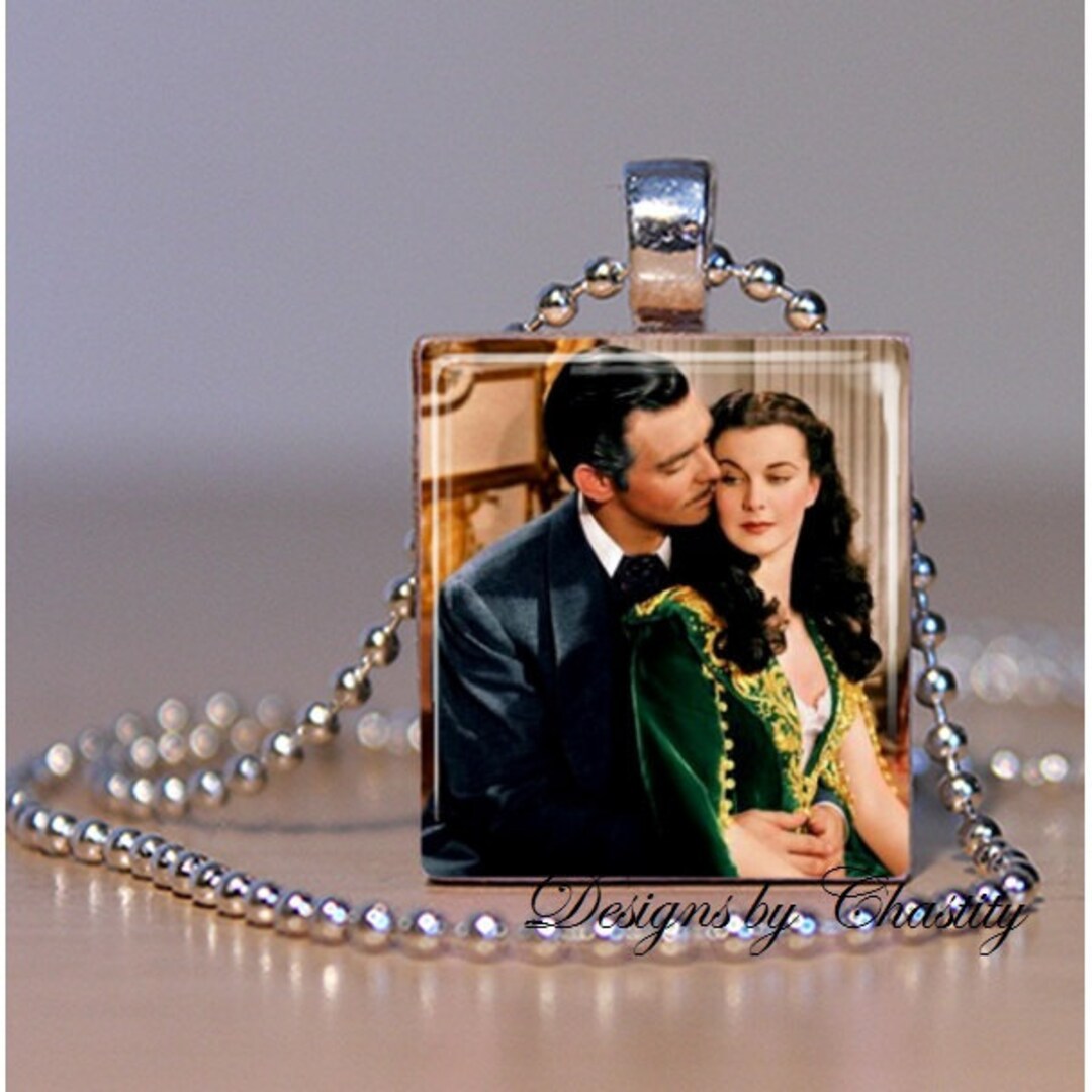 Gone With the Wind Scrabble Charm Necklace - Etsy