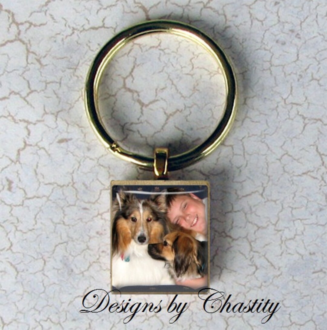 Custom Photo Scrabble Tile Keychain: Personalized Picture Keepsake - Etsy