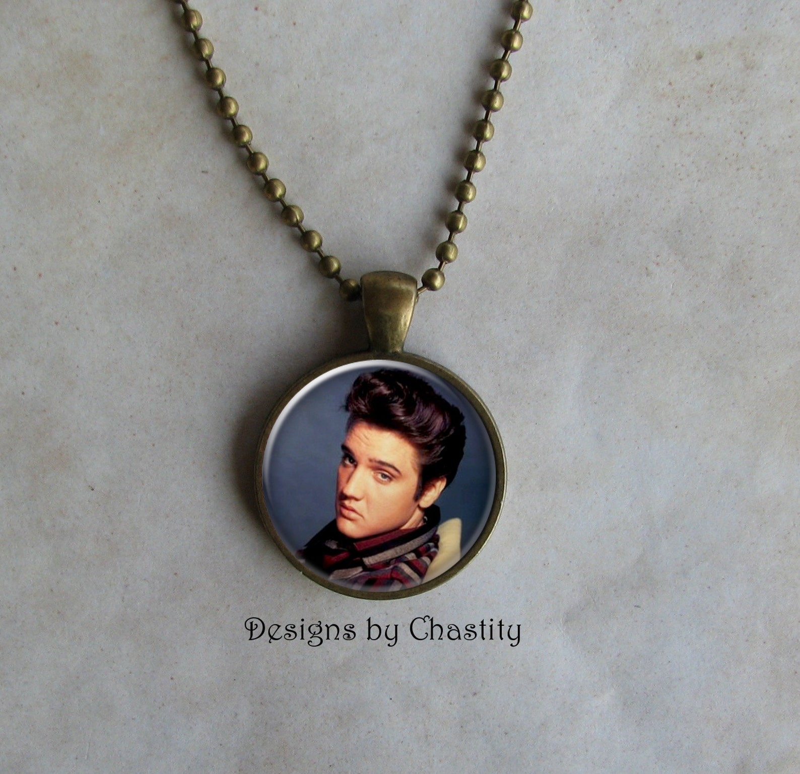 Young Elvis Presley Pendant Necklace 1 Inch Bezel Setting - Etsy