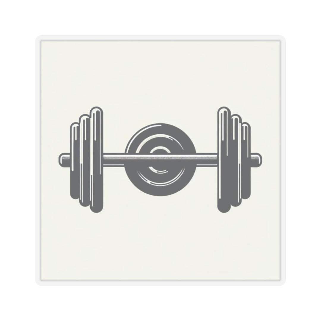 Fitness Barbell Kiss-cut Stickers Gym Decor, Workout Planner, Laptop ...
