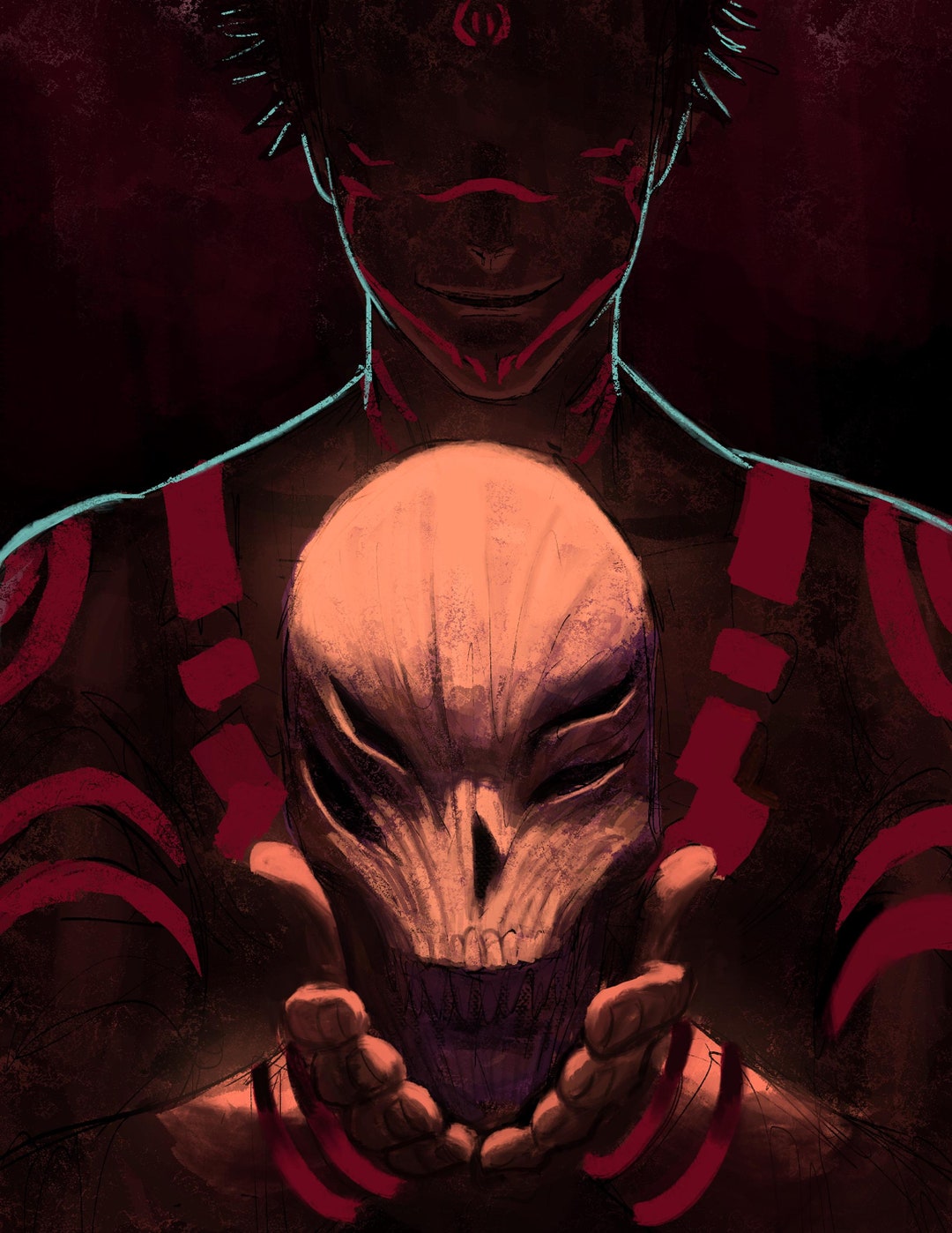 Sukuna's Preserved Corpse Print - Etsy