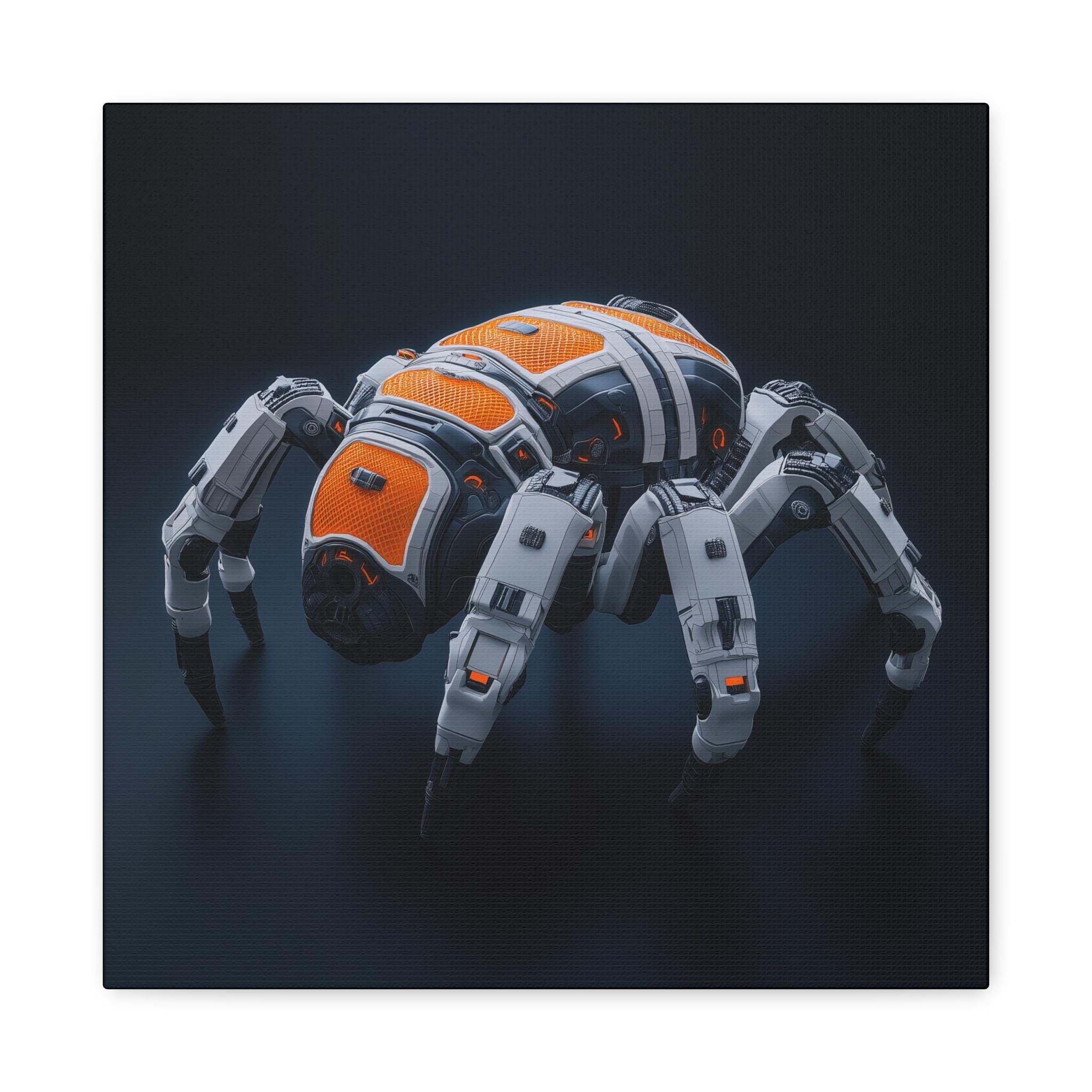 Modern Robot Spider Art Canvas, Futuristic Decor for Tech Lovers, Geeky ...