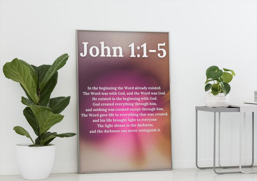 Bible Verse Printable Wall Art. House Warming Gift. Religious Digital ...