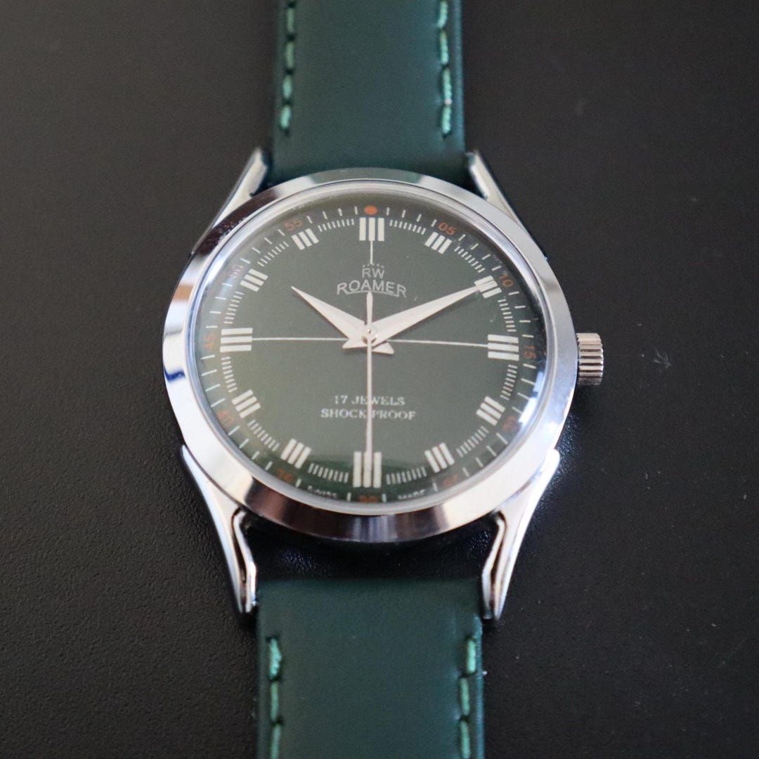 Timeless Roamer Vintage Wristwatch With Manual S96 Swiss Movement, 17 ...