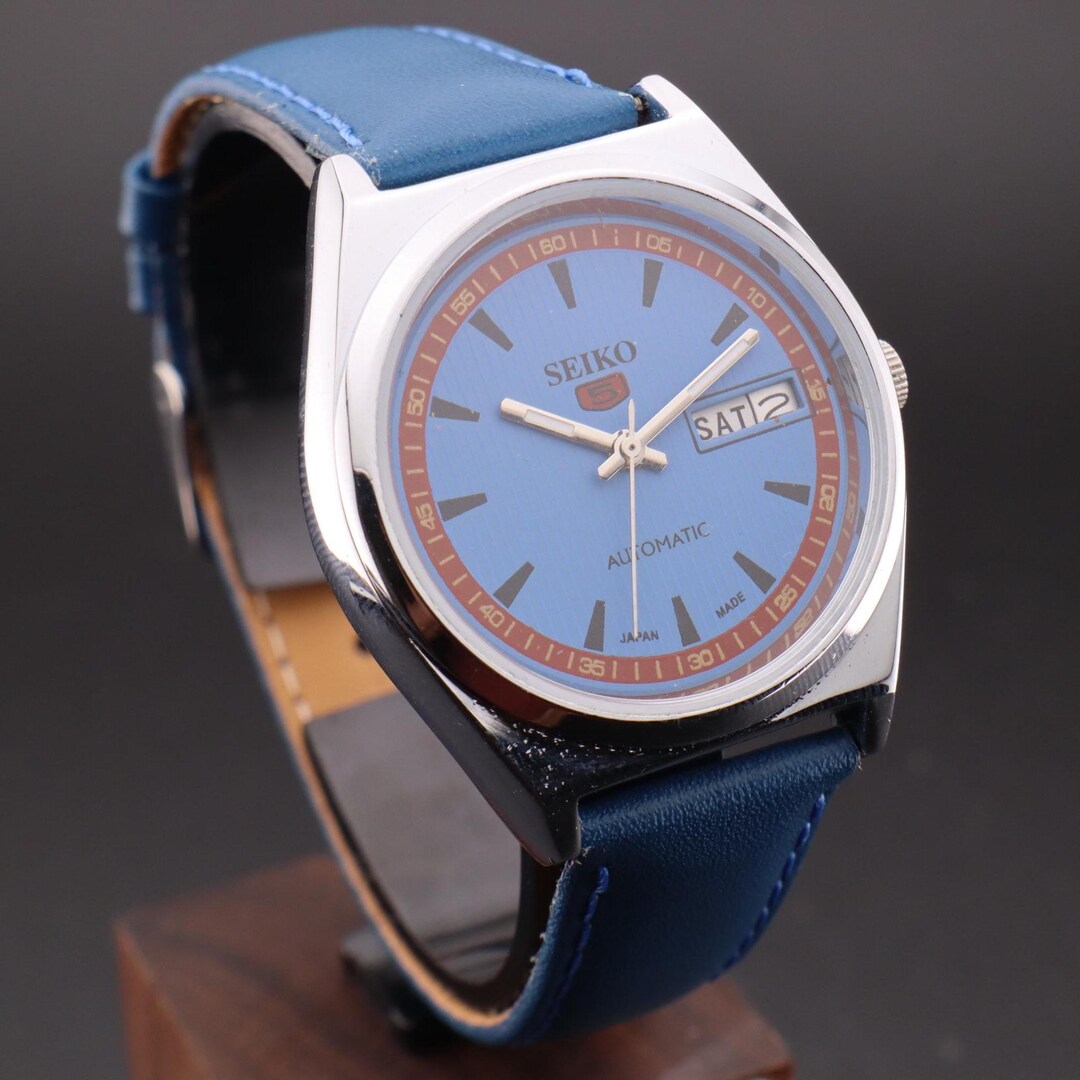 Vintage Seiko 5 Automatic 6309A Japan Made Men's Wrist Watch, Day/date ...