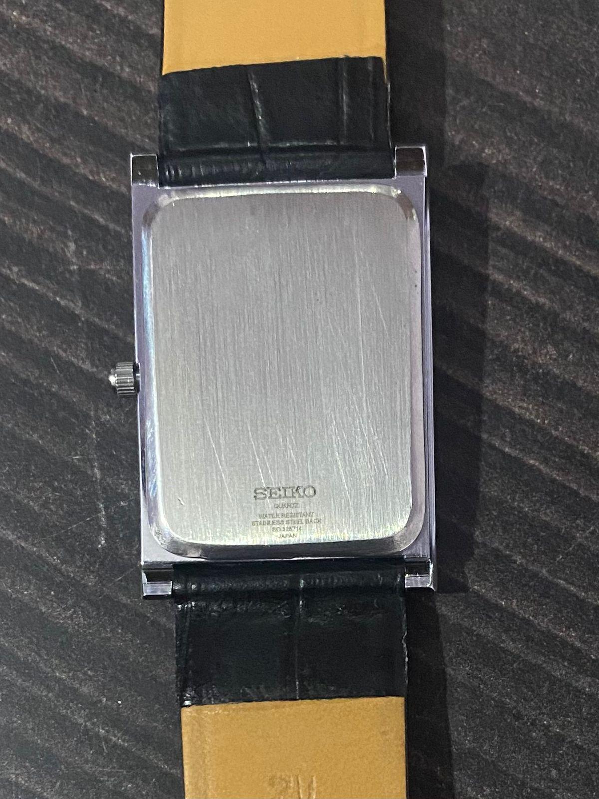 Rare Yellow Dial Vintage Seiko Slim Quartz Gentlemen's Wrist Watch ...
