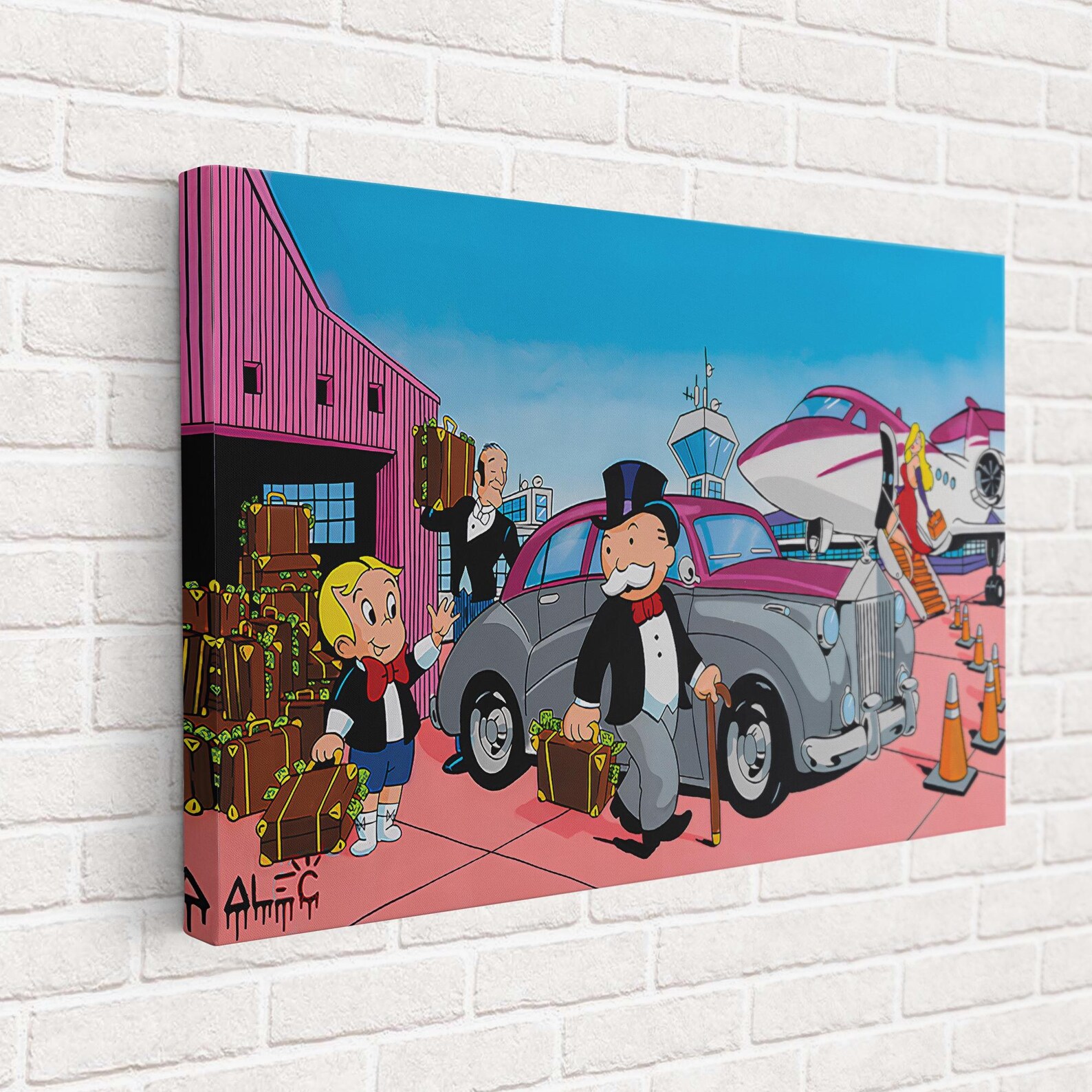 Monopoly Luxury Canvas, Monopoly Man Wall Art, Luxury Poster, Fashion ...