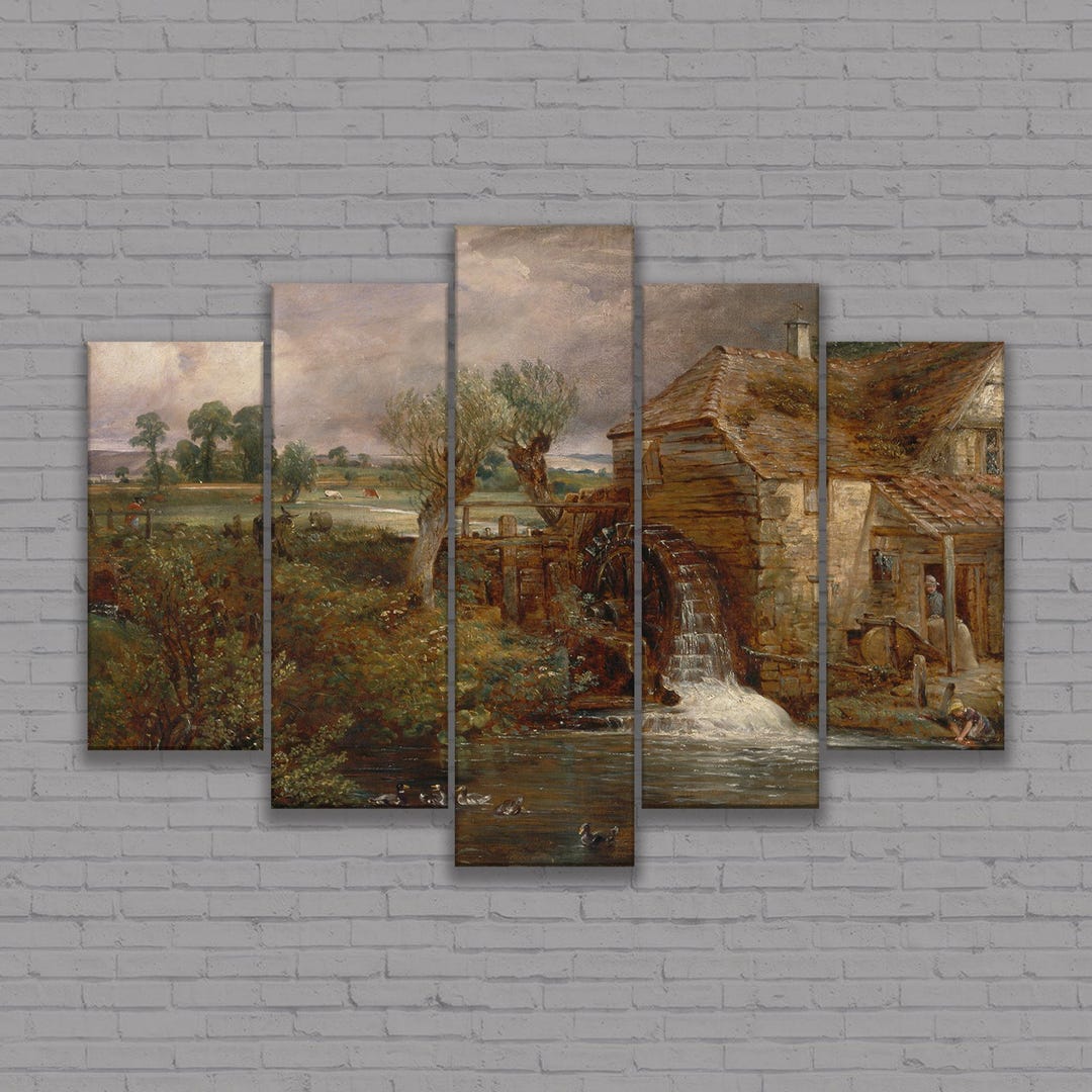 Parham Mill Canvas, John Constable Wall Art, Ready to Hang Painting ...