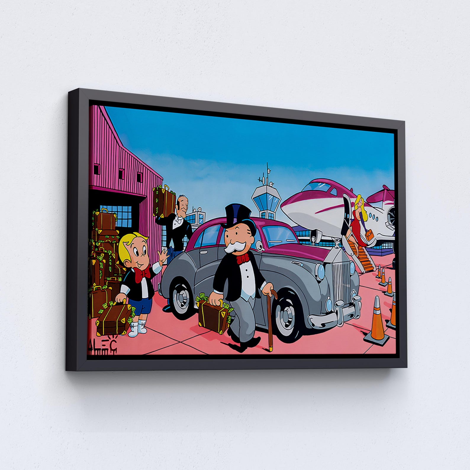 Monopoly Luxury Canvas, Monopoly Man Wall Art, Luxury Poster, Fashion ...