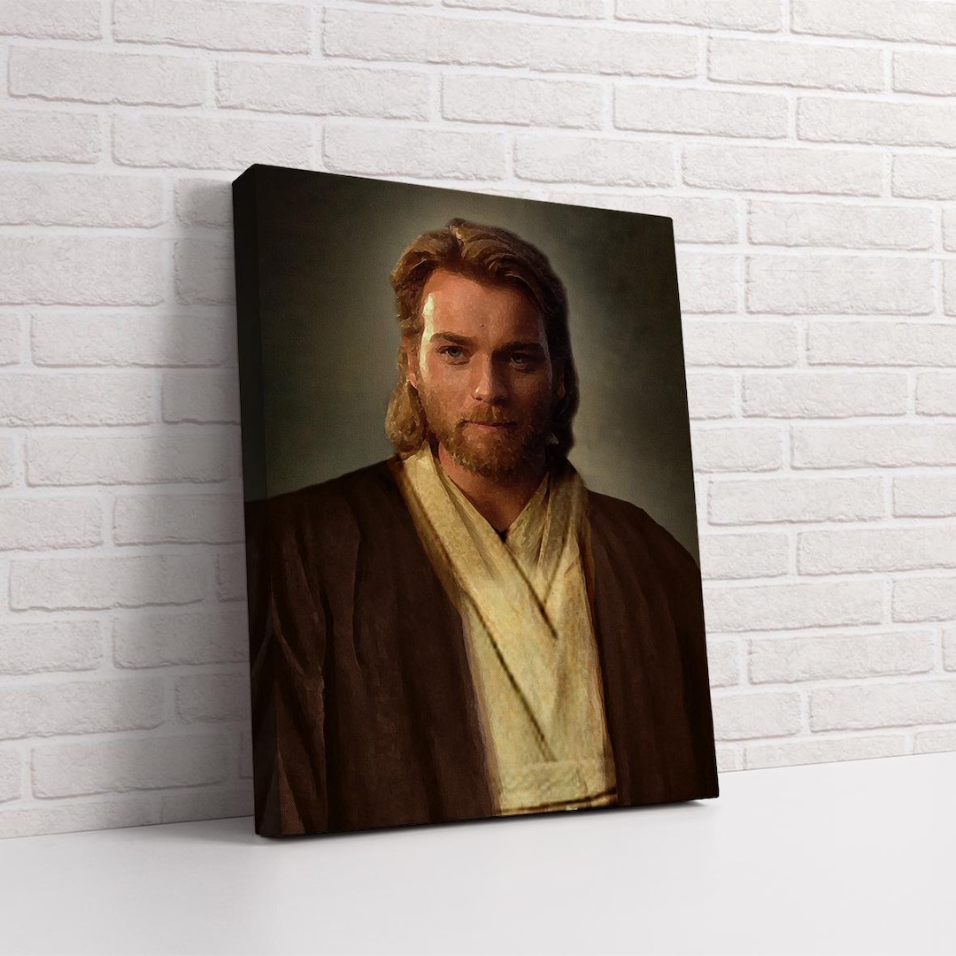 Obi Wan Kenobi Wall Art, Obi Wan Jesus Canvas, Obi Wan Kenobi Poster ...