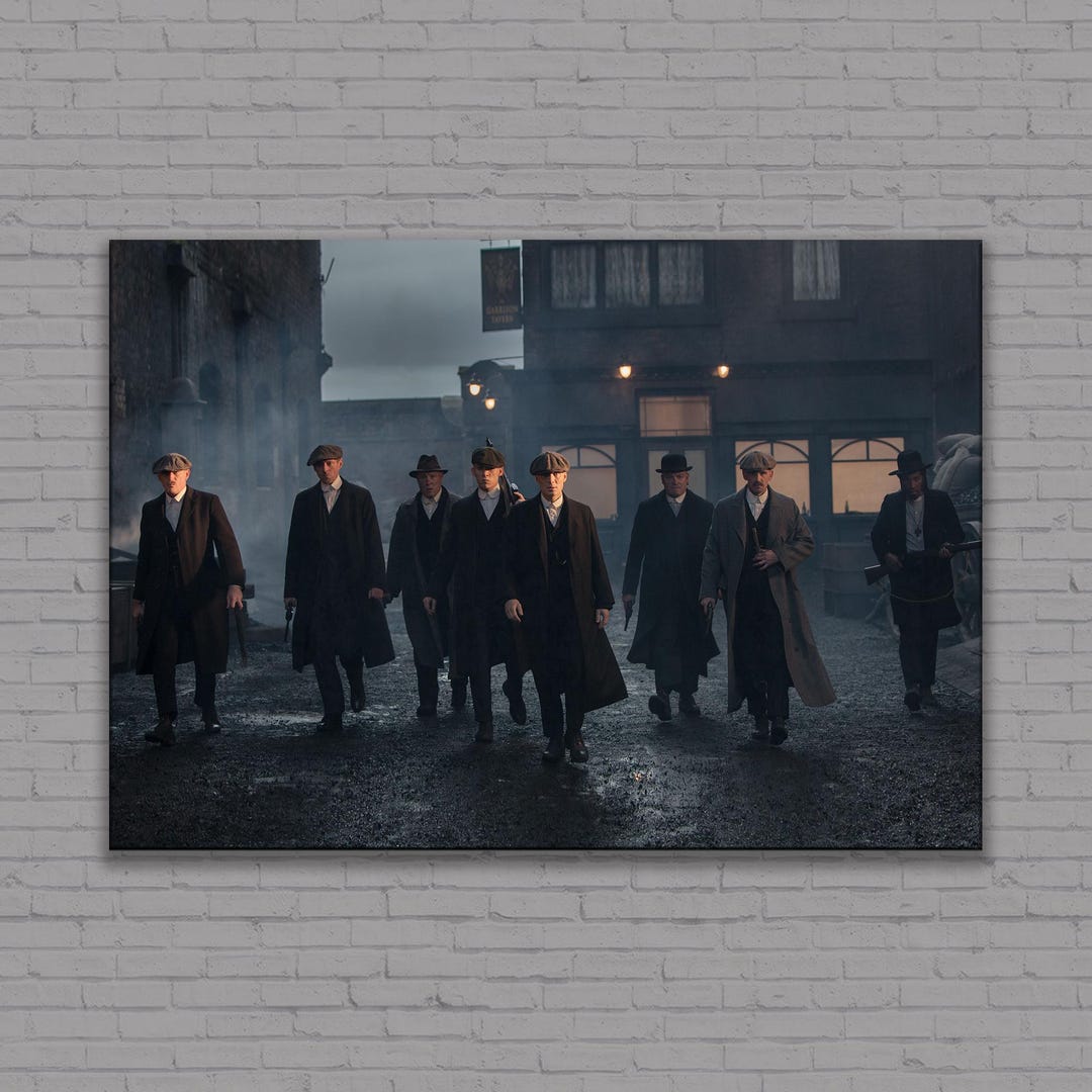 Peaky Blinders Canvas, Peaky Blinders Rolled Canvas, Mafiatic Poster ...