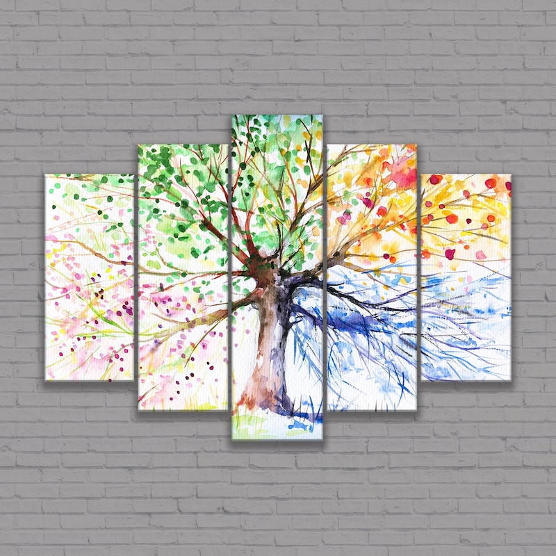 4 Seasons Wall Art - Etsy