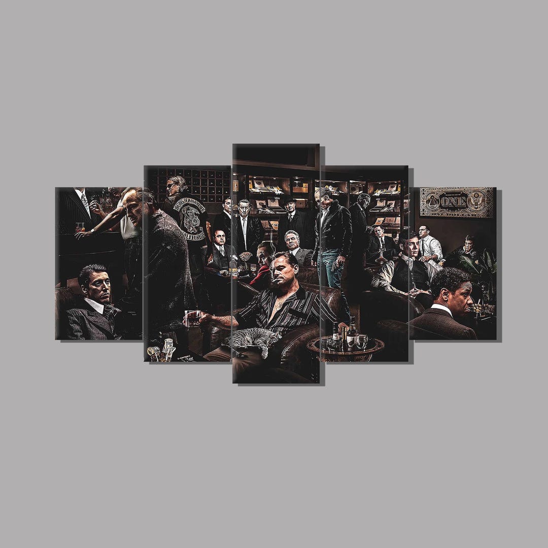 Famous Gangster Wall Art, Mafiatic Canvas, Al Pacino Poster, Tonny ...