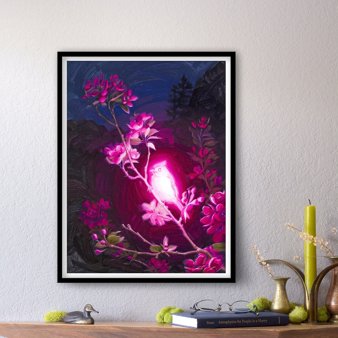 Bioluminescence : Altruism - Print of Original Oil Painting, Glowing ...