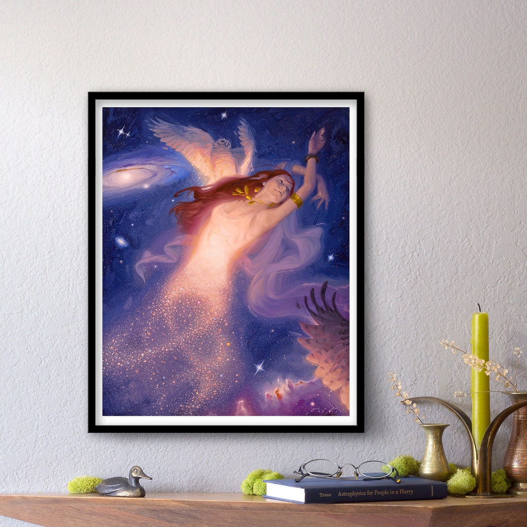 We Are Made of Stars - Print of Original Oil Figure Painting, Space Art ...