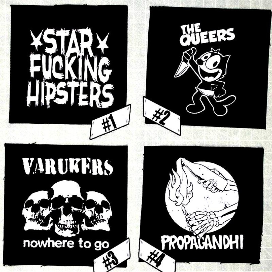 Punk Patch DIY Metal Crust Doom Canvas Sew-on Patch for Battle Vest ...