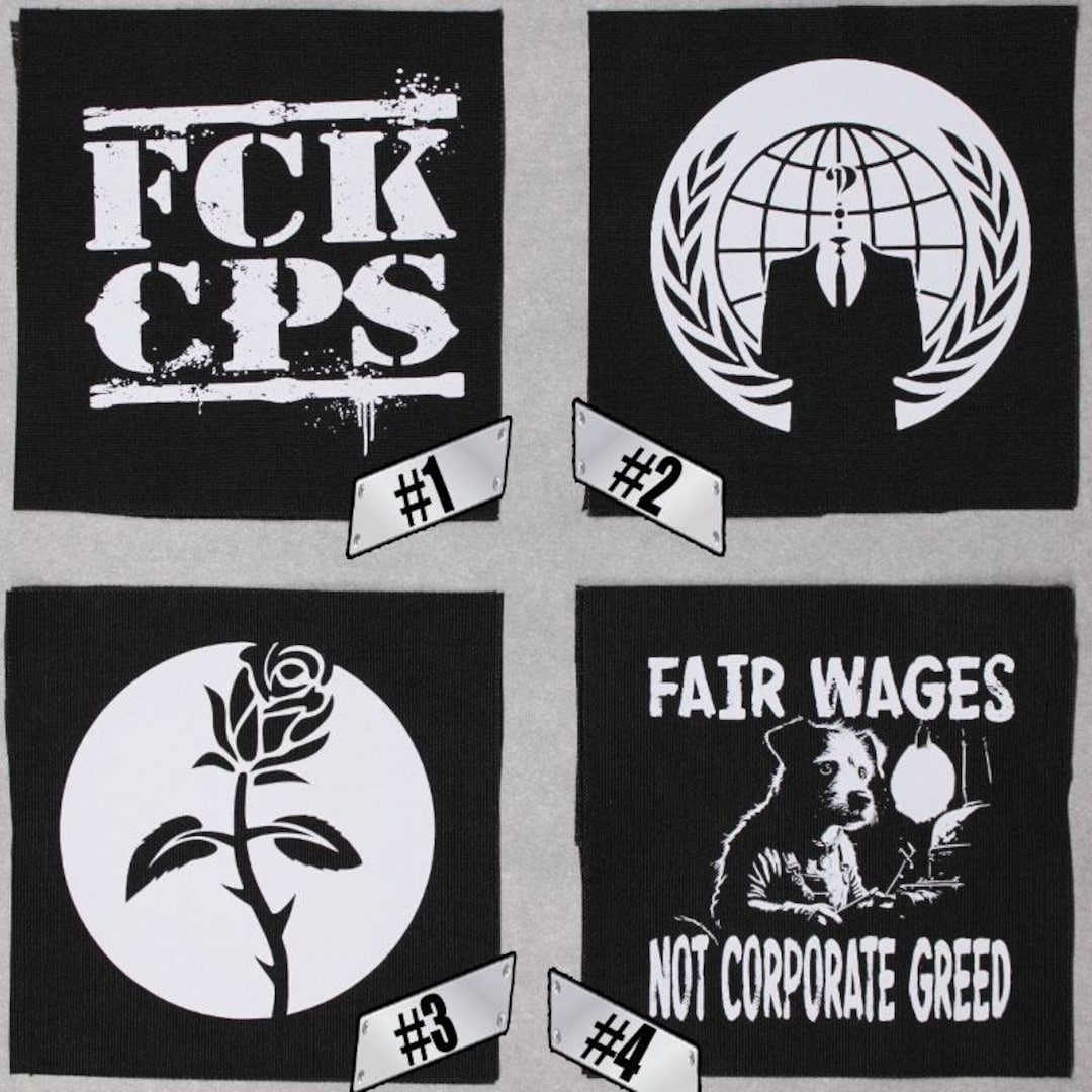 Punk Activism Patch DIY Thrash Metal Crust Doom Pop Punk Ska Canvas Sew ...