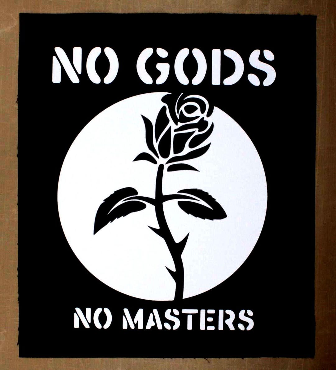 Anarchy Black Rose Punk Back Patch DIY Anti-authority Metal Crust Doom ...